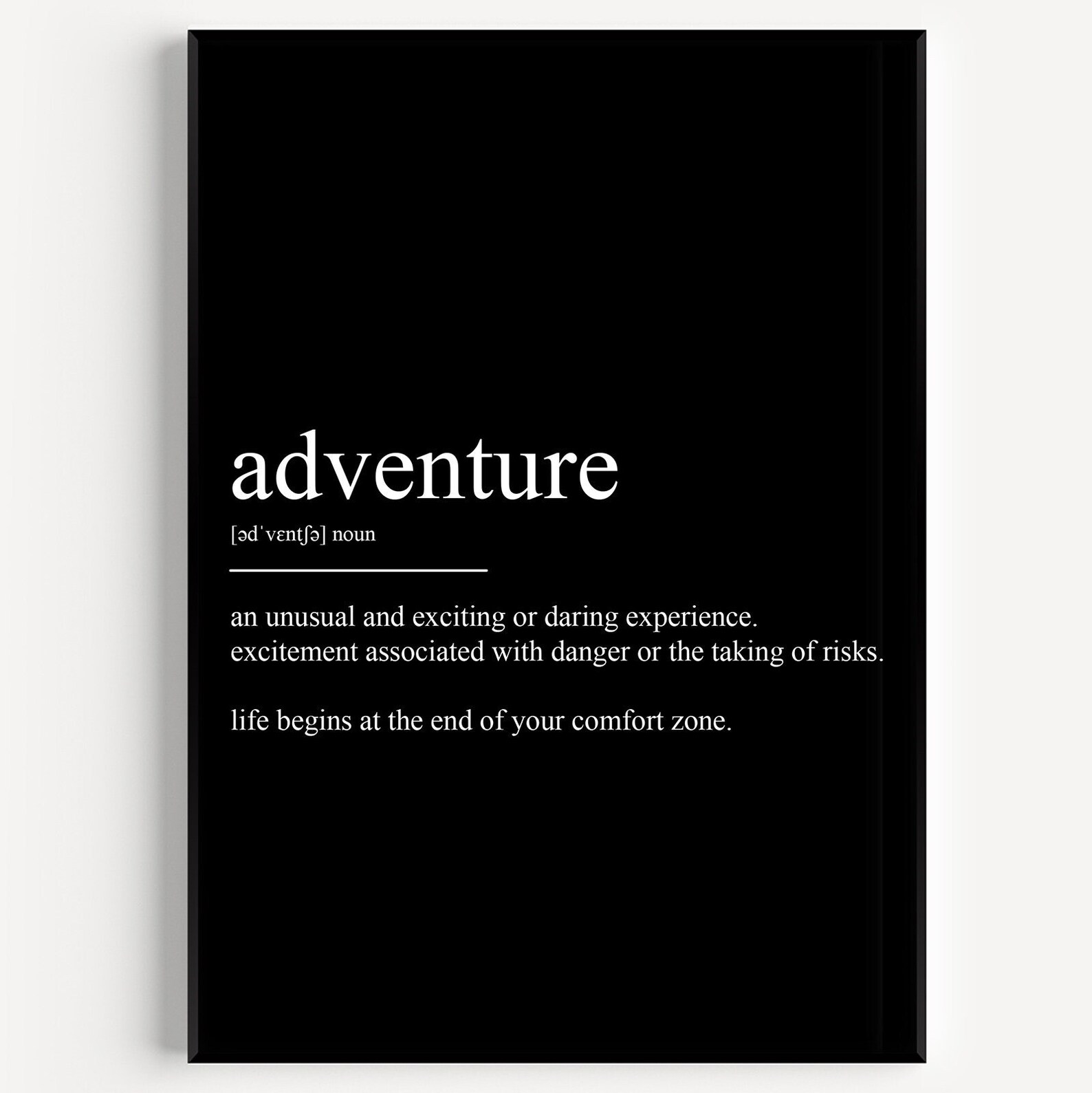 Adventure Definition Print - Etsy UK