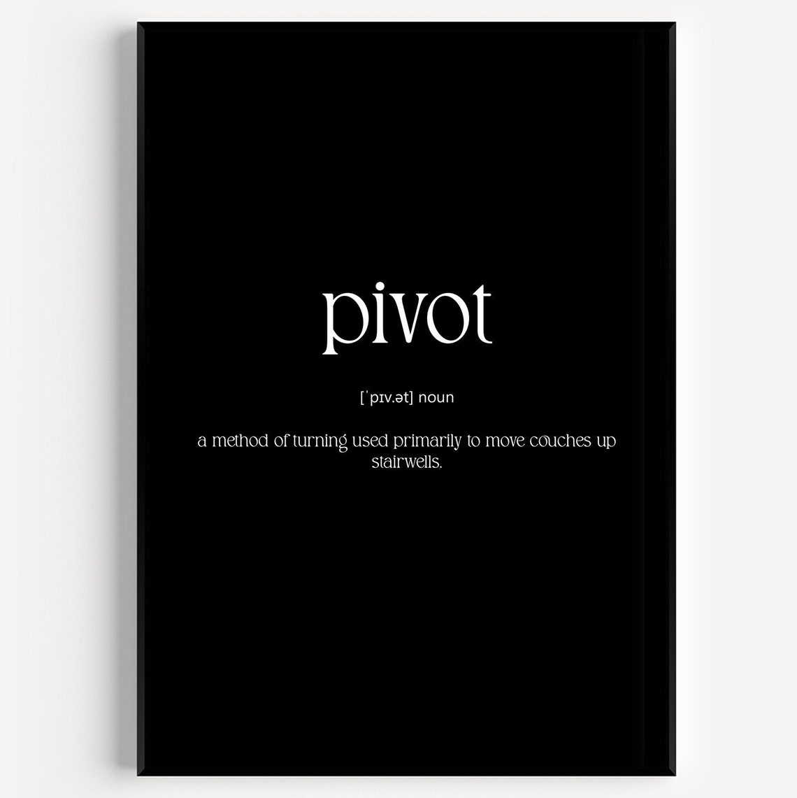 Pivot Definition Print - Etsy