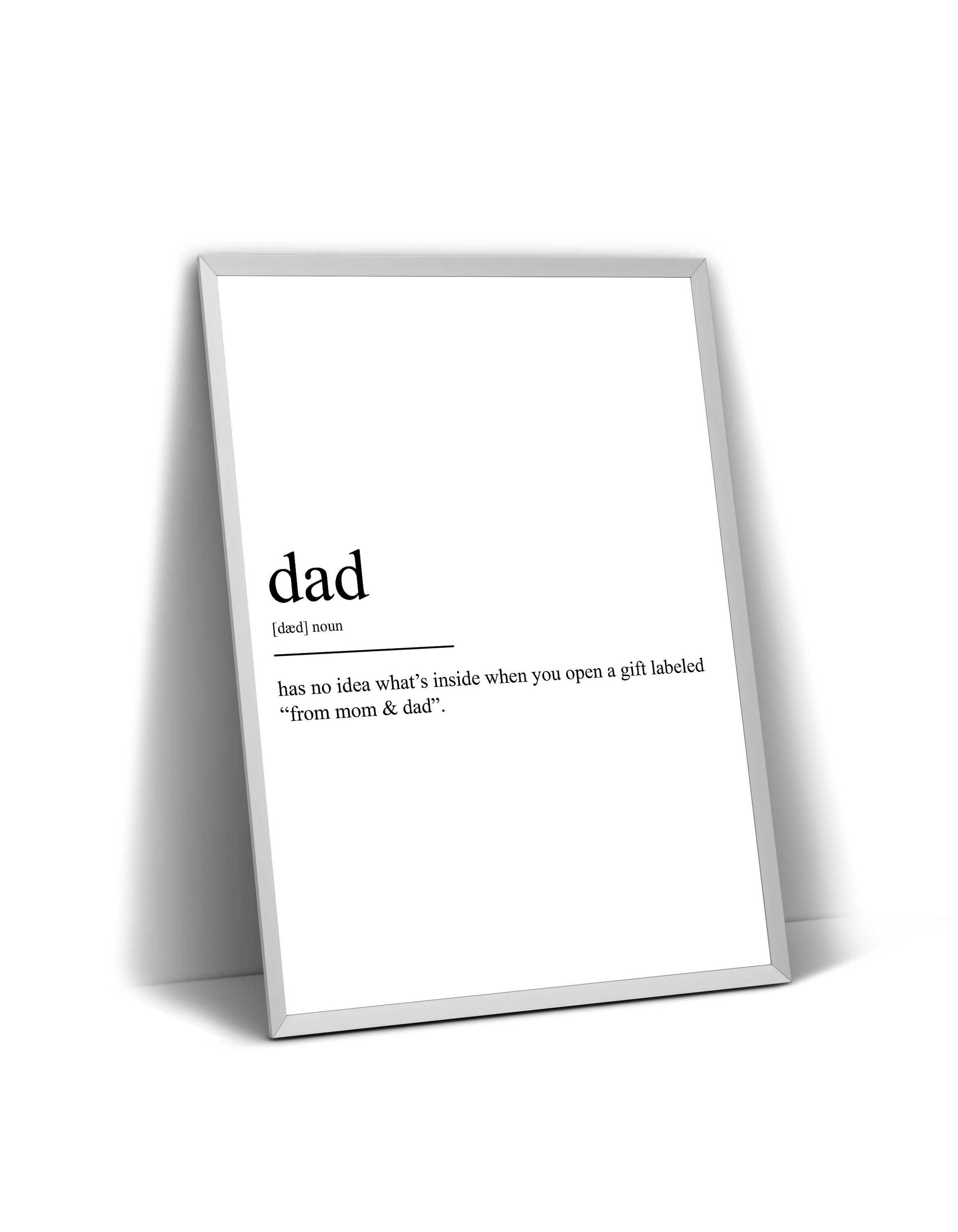 Dad Definition Print Version 2 | Etsy
