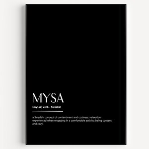 Mysa Definition Print - Etsy