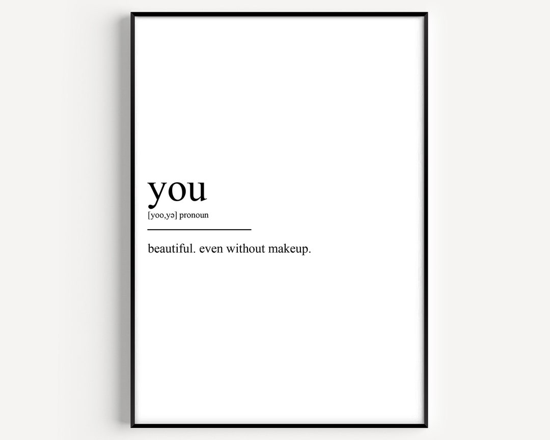 You Definition Print - Etsy UK