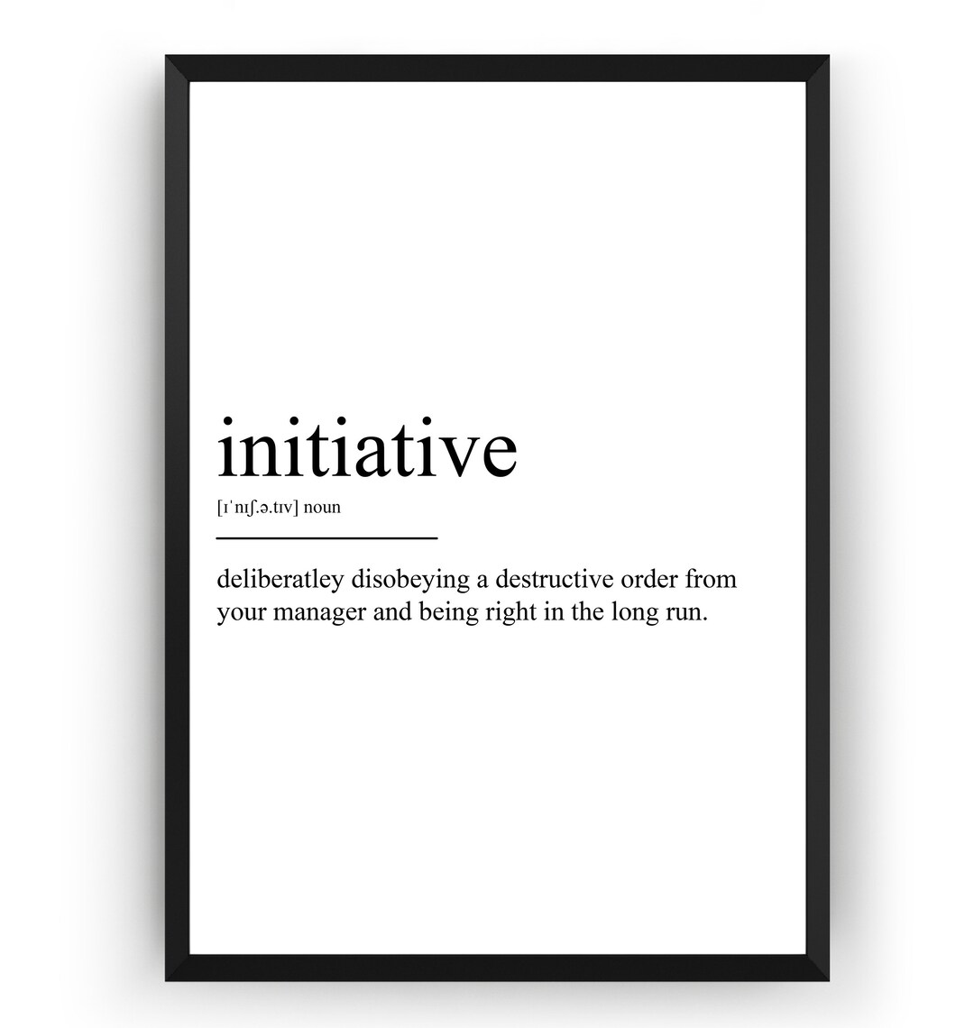 Initiative Definition Print - Etsy