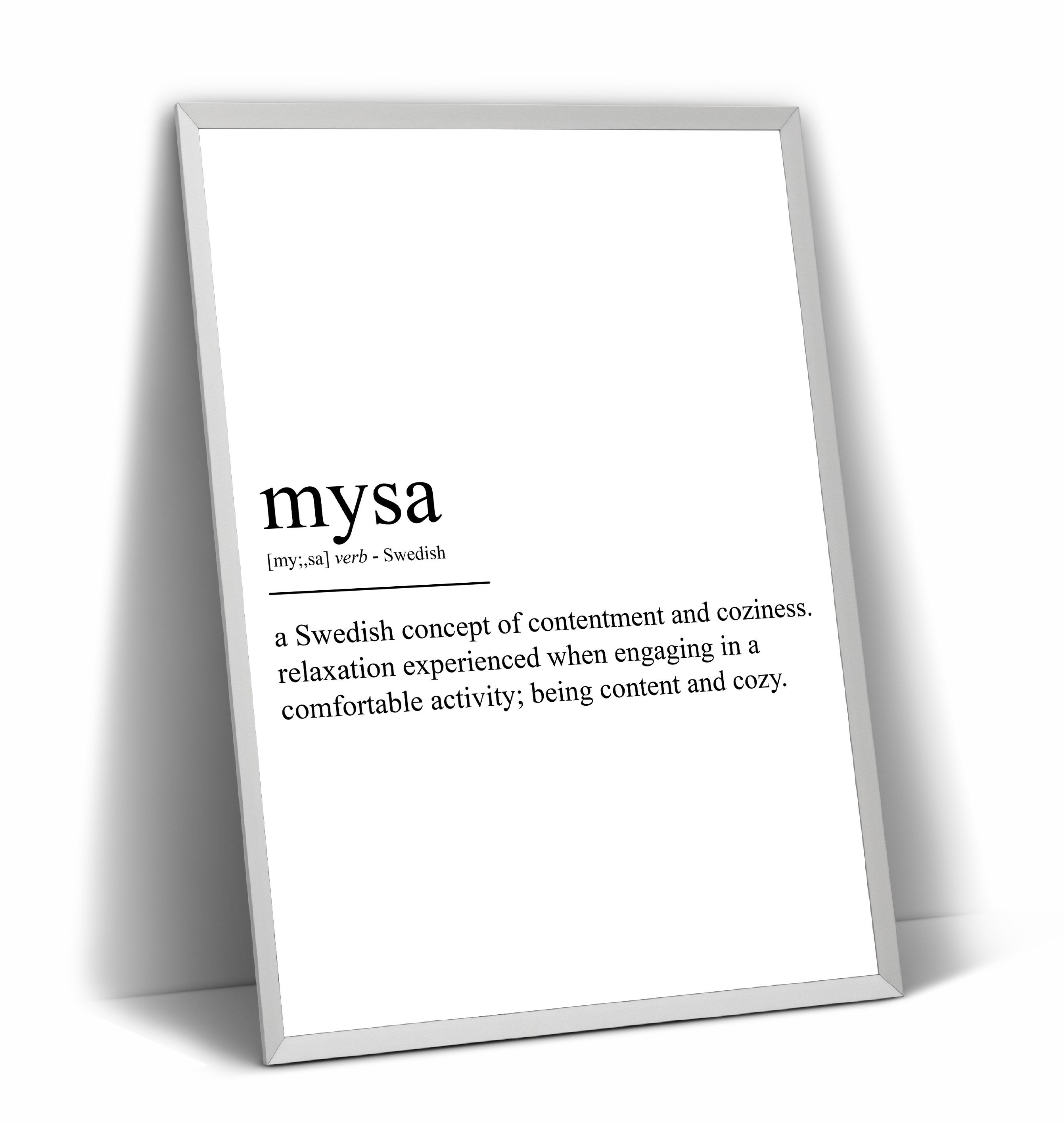 Mysa Definition Print - Etsy