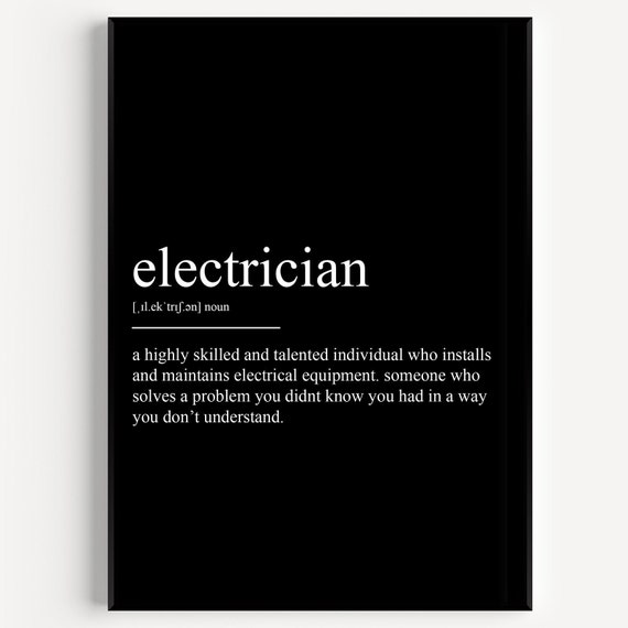 Electrician definition store