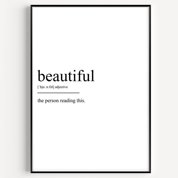 Beautiful Print - Etsy UK