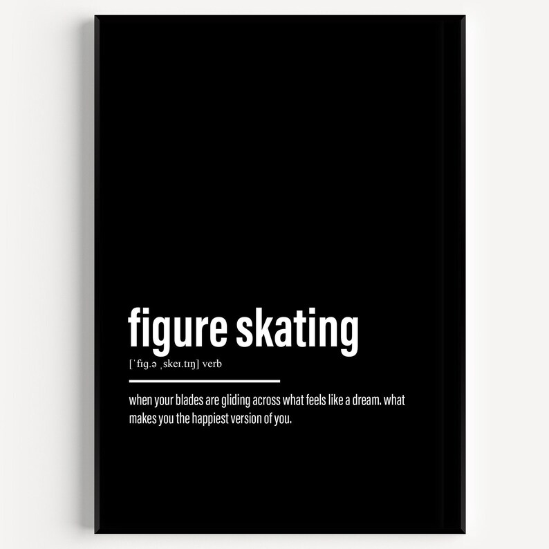 Figure Skating Definition Print - Etsy