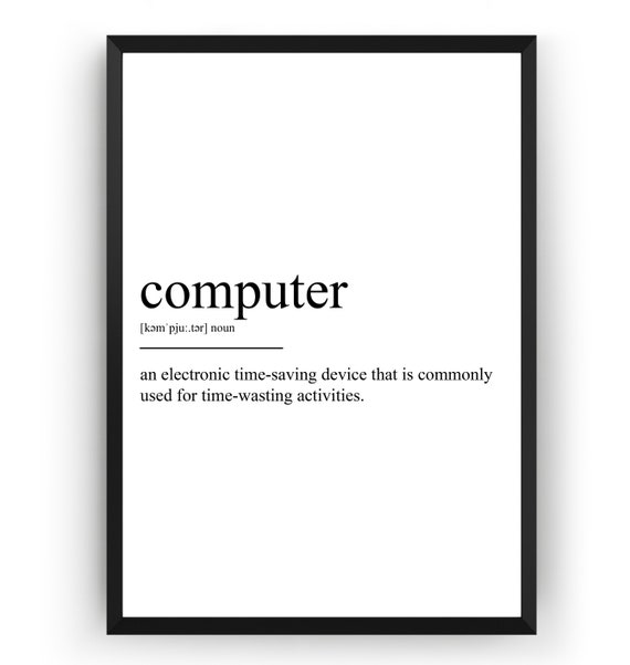 Computer Definition Print | Etsy