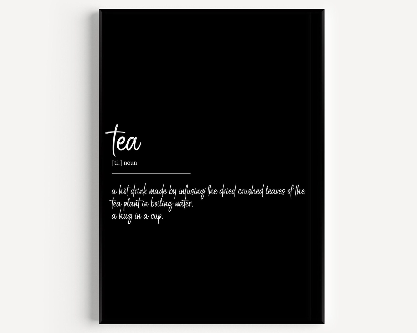 Tea Definition Print - Etsy UK