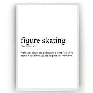 Figure Skating Definition Print - Etsy