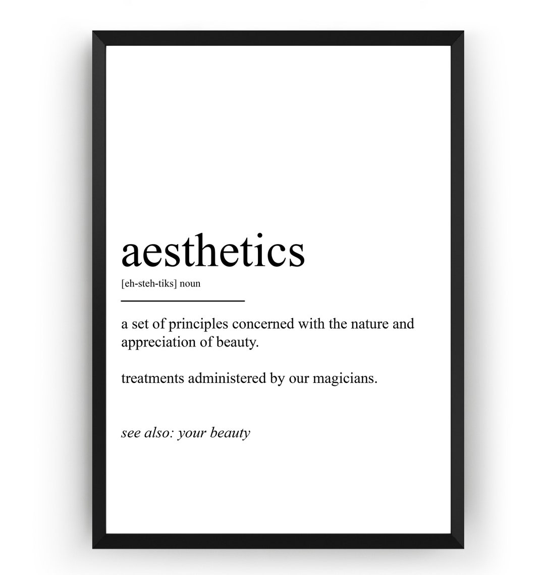 Aesthetics Definition Print - Etsy