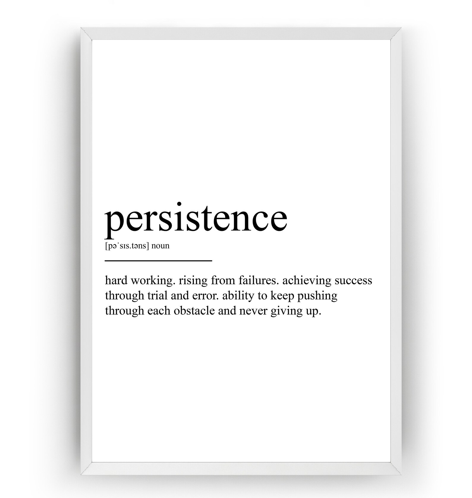 Persistence Definition Print - Etsy