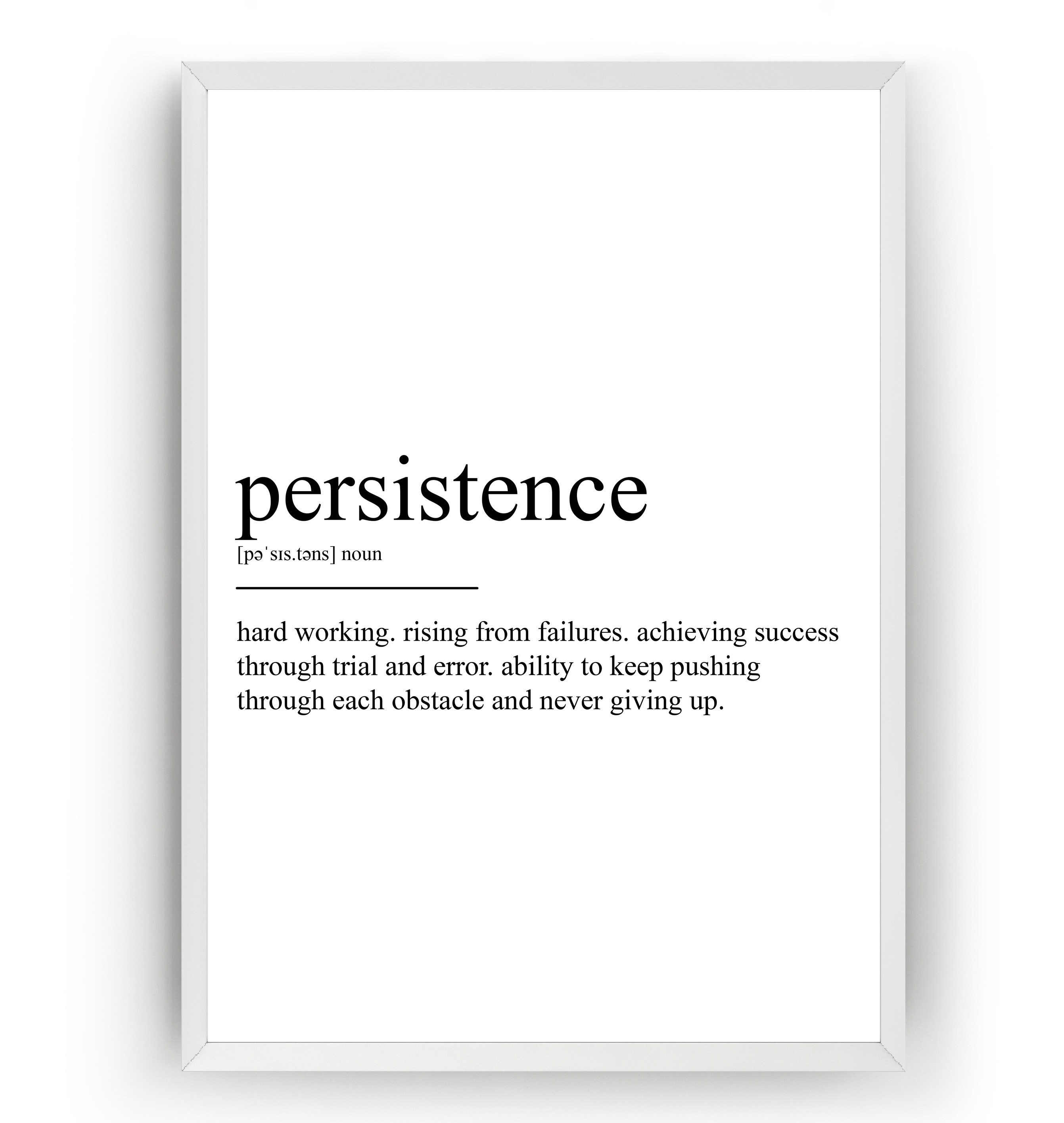 Persistence Definition Print - Etsy