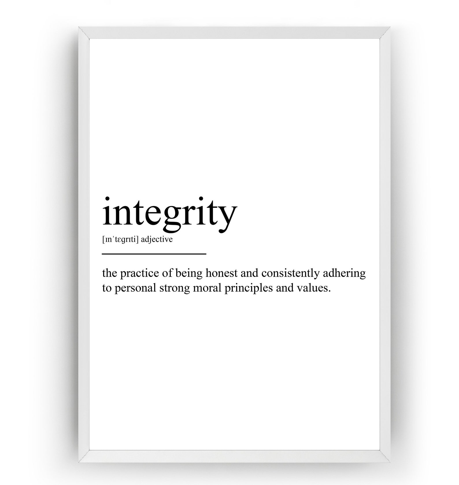 Integrity Definition Print Version 2 - Etsy UK