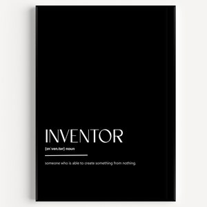 Inventor Definition Print - Etsy