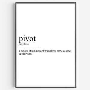 Pivot Definition Print - Etsy