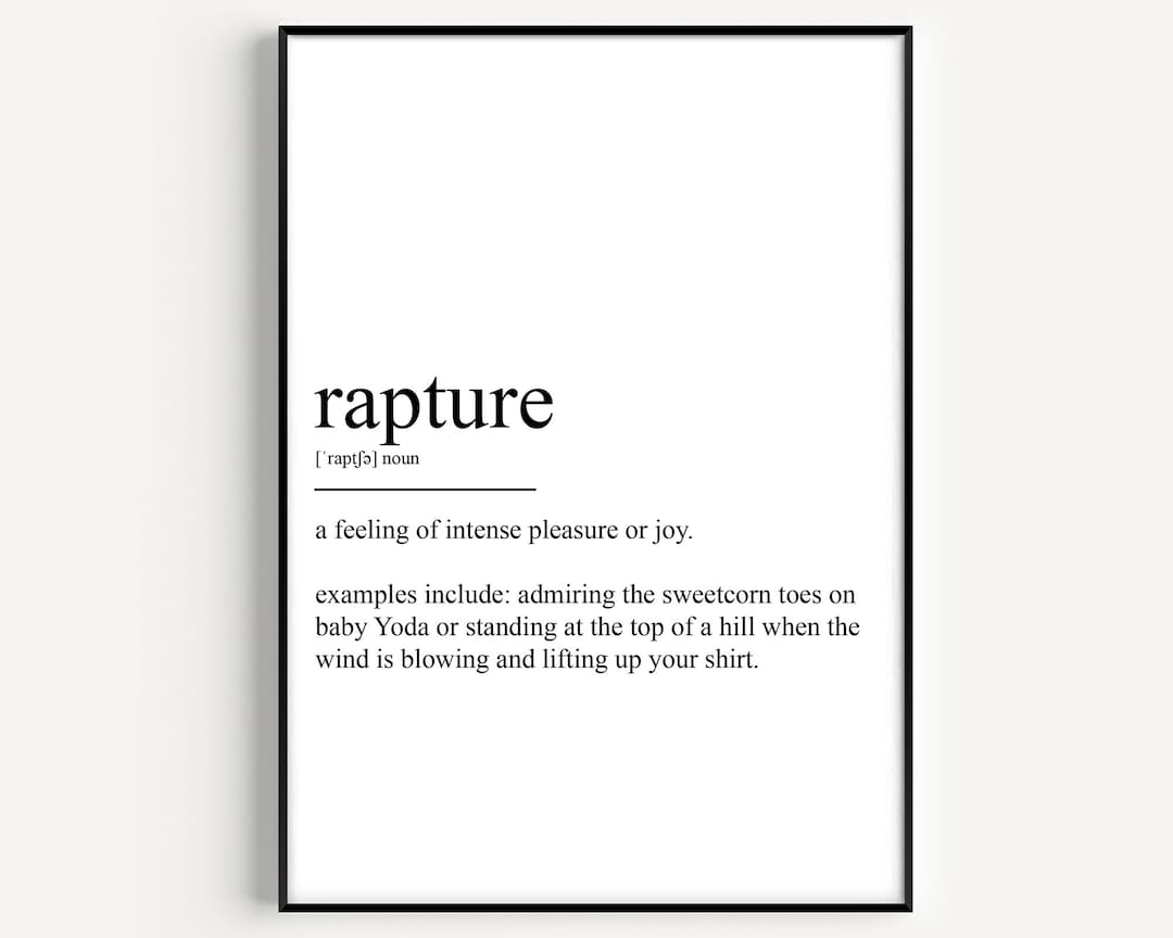 Rapture Definition Print - Etsy