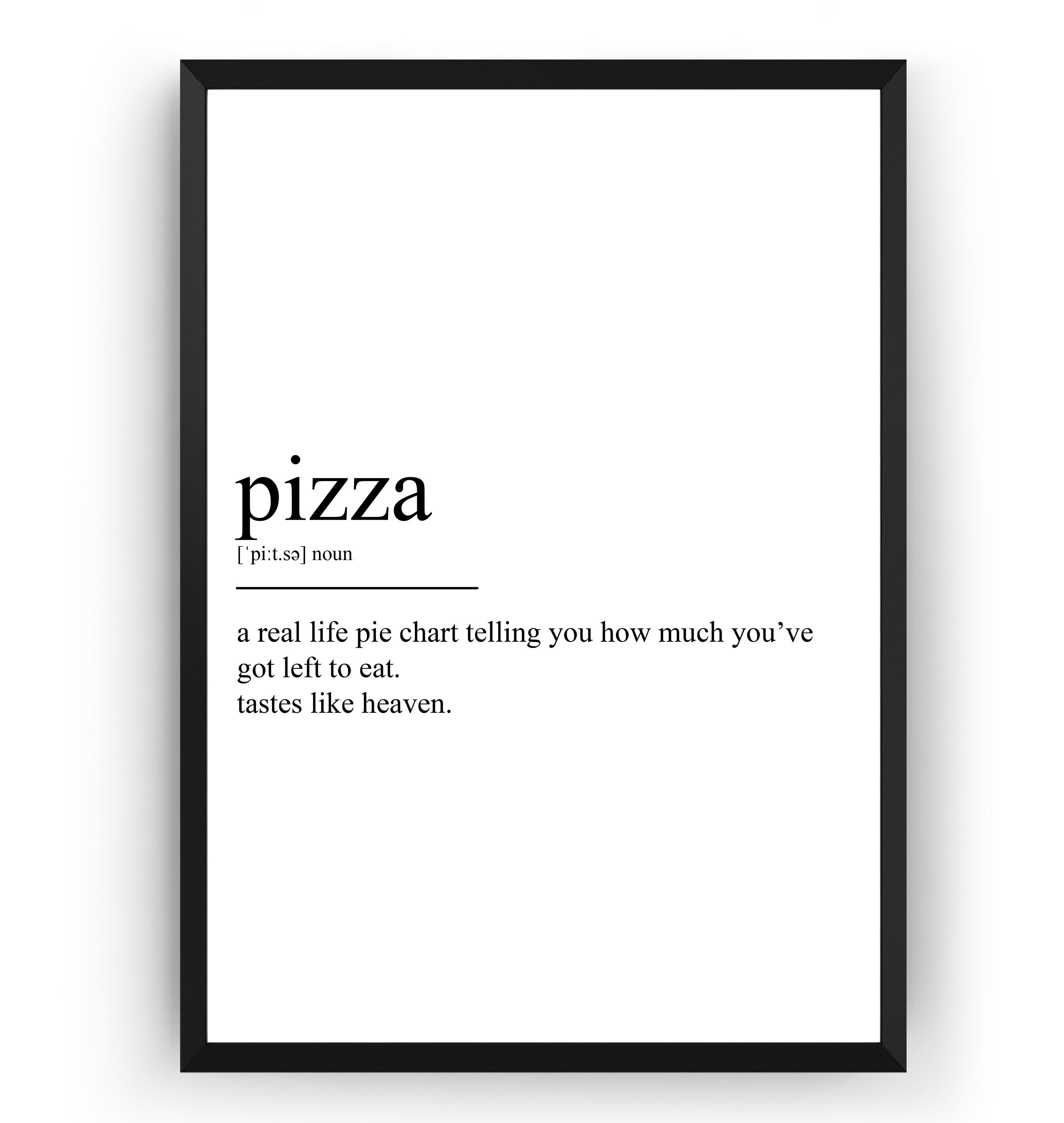 Pizza Definition Print - Etsy