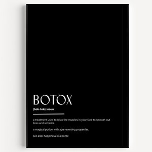 Botox Definition Print - Etsy