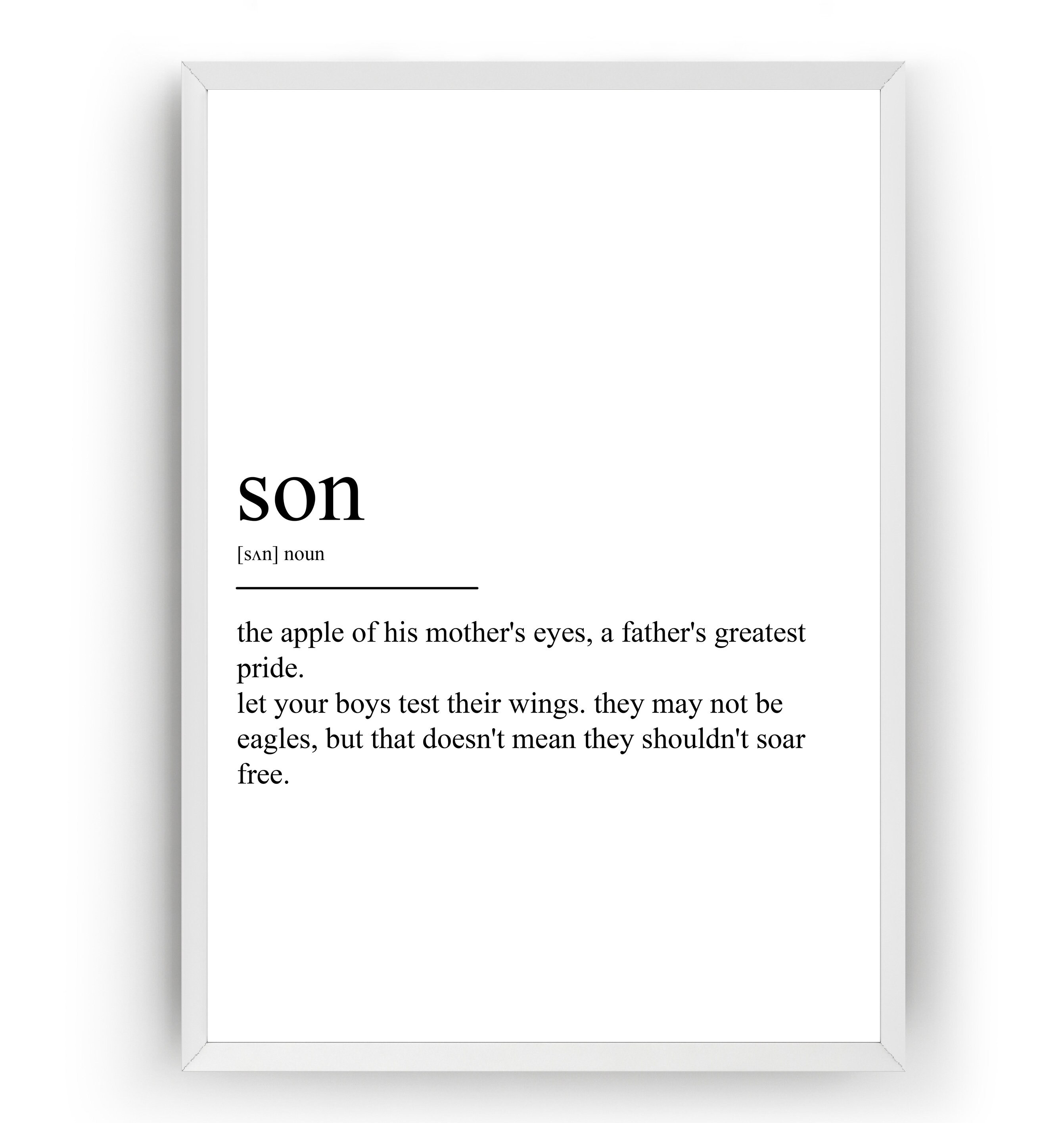 Son Definition Print - Etsy
