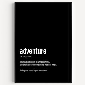 Adventure Definition Print - Etsy