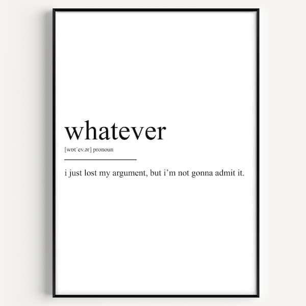 Whatever - Etsy