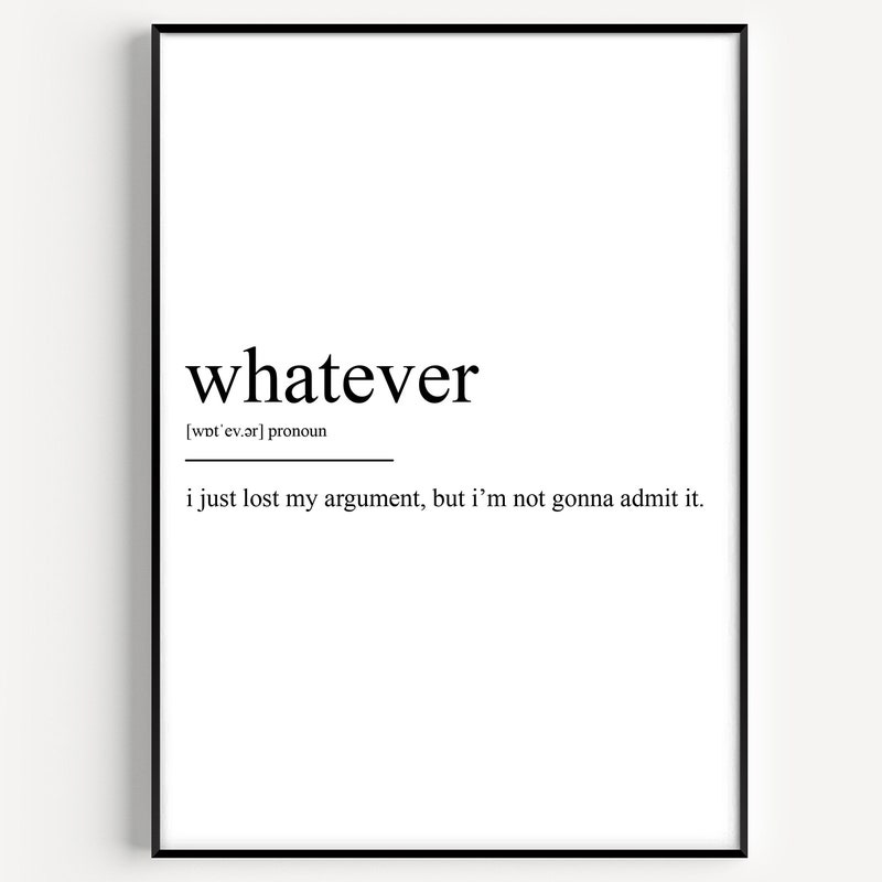 Whatever - Etsy