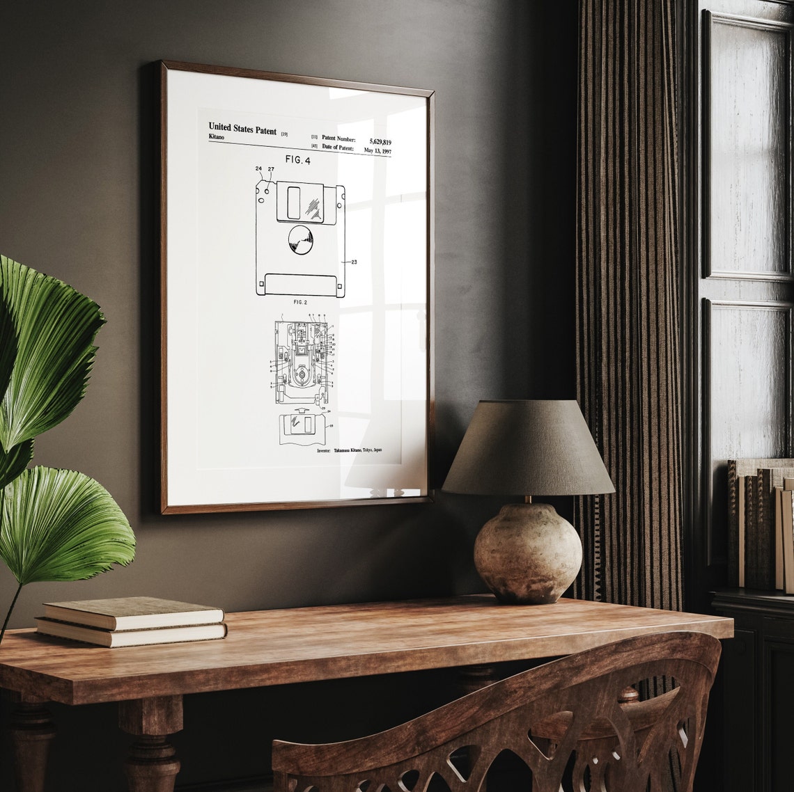 Floppy Disk 1997 Patent Print, Wall Art Poster Computer Office Decor ...