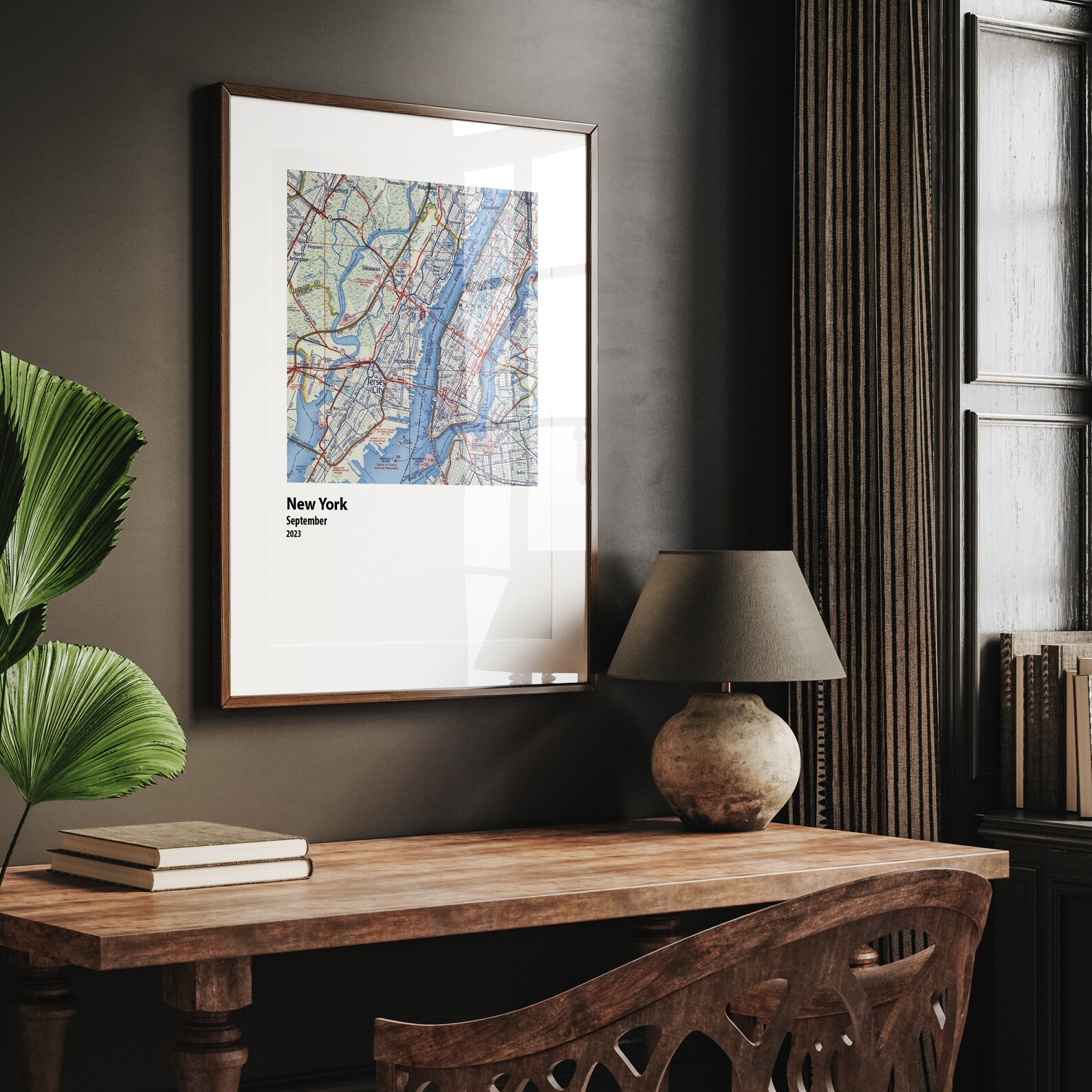 Personalised City Map Print, Custom Travel Decor Gift, Personalized ...