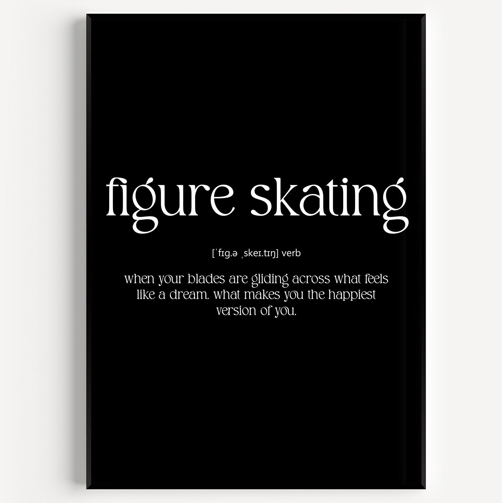Figure Skating Definition Print - Etsy
