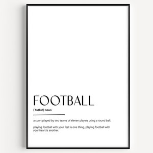 Football Definition Print - Etsy