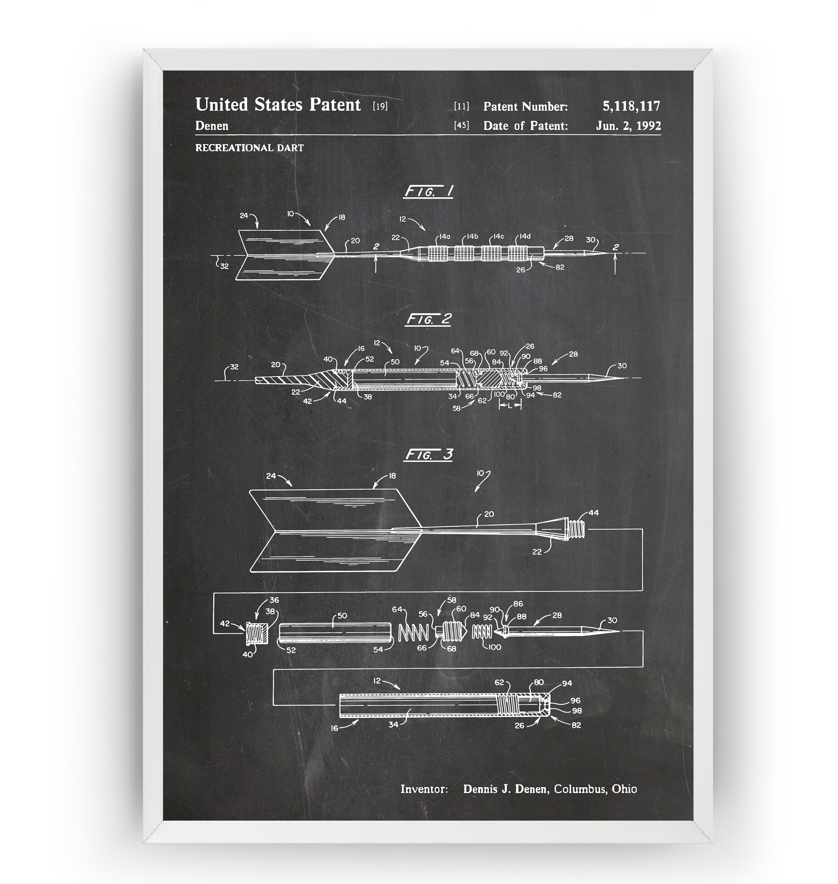 Dart 1992 Patent Print Darts Wall Art Poster Darts Blueprint - Etsy Finland
