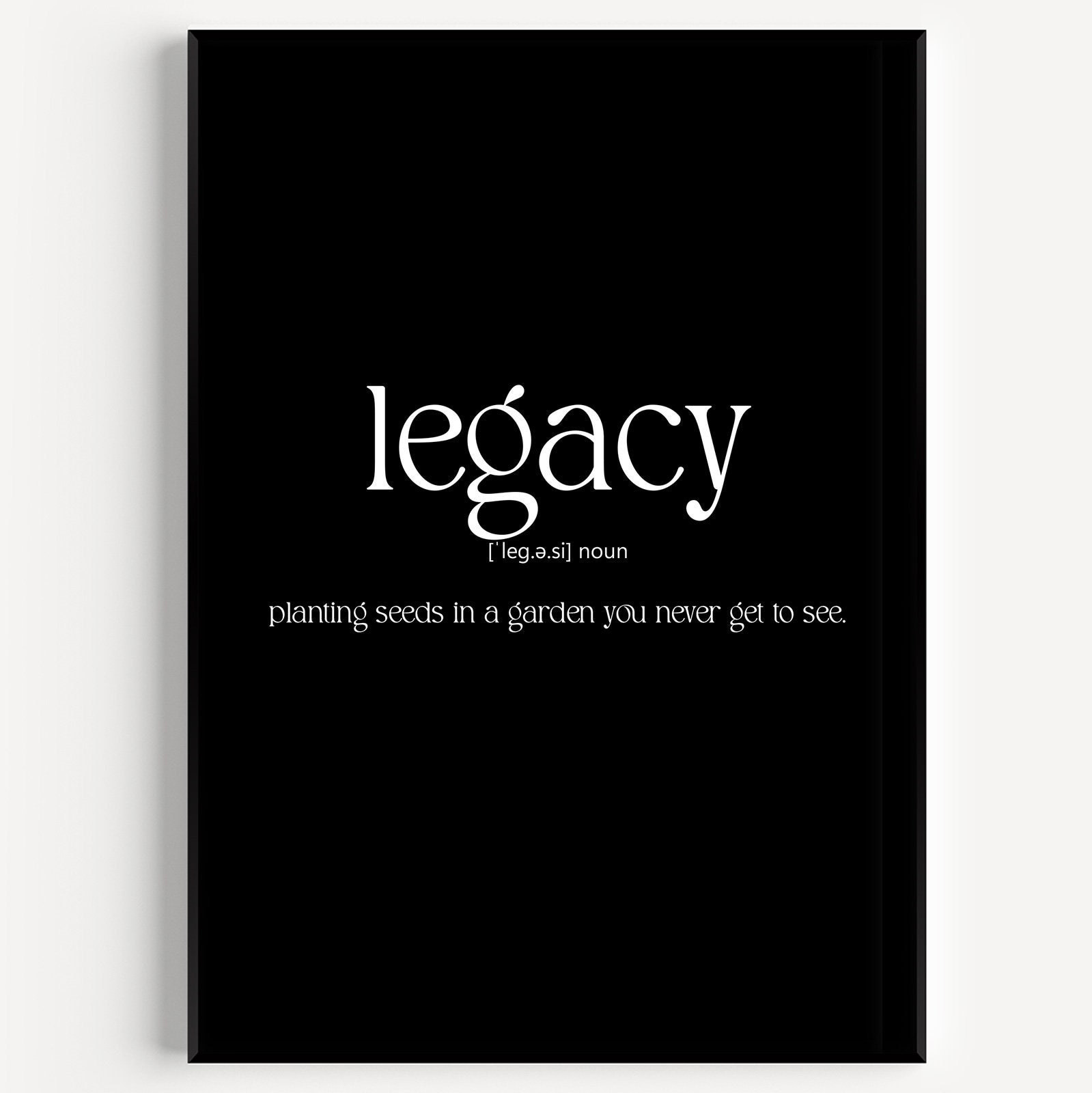 Legacy Definition Print - Etsy