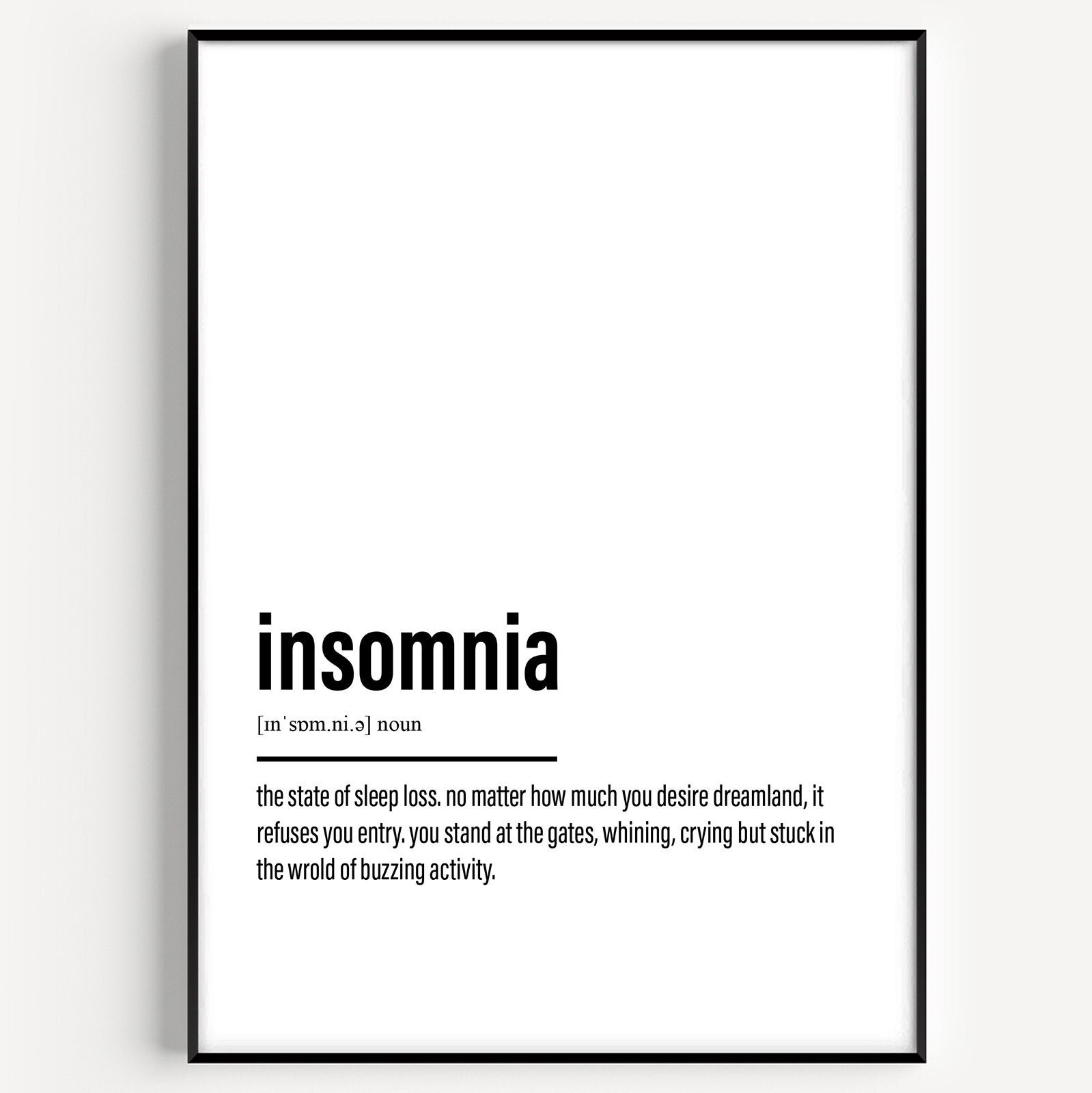 Insomnia Definition Tumblr