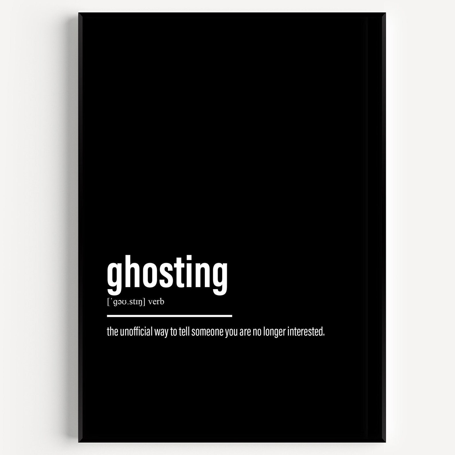 Ghosting Definition Print - Etsy