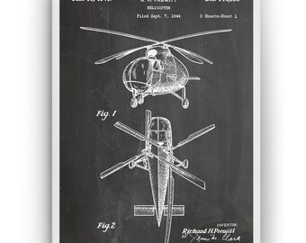 Helicopter Art | Etsy