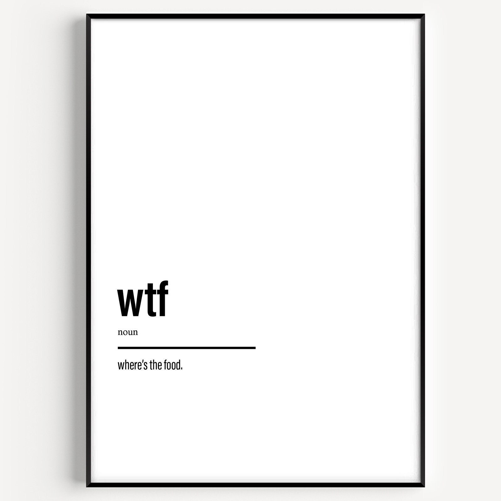 WTF Definition Print - Etsy