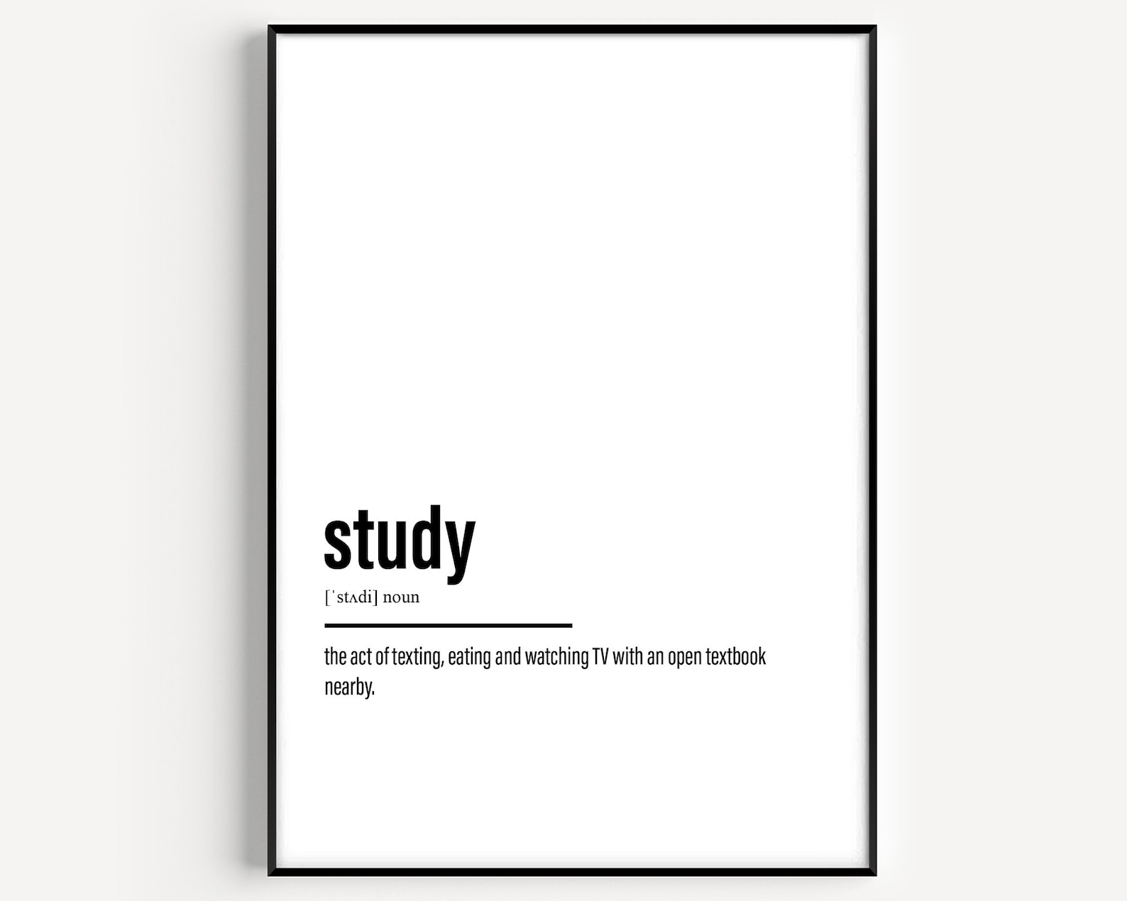 Study Definition Print - Etsy UK