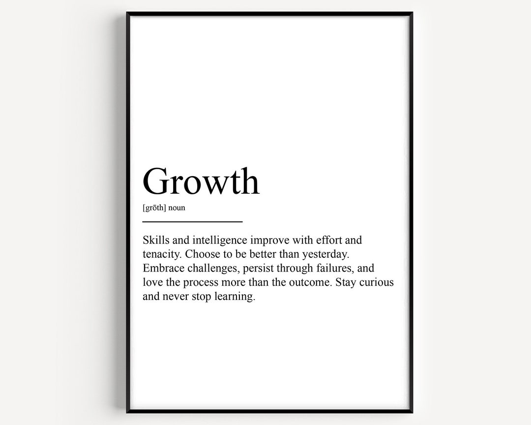 Growth Definition Print Version 2 - Etsy