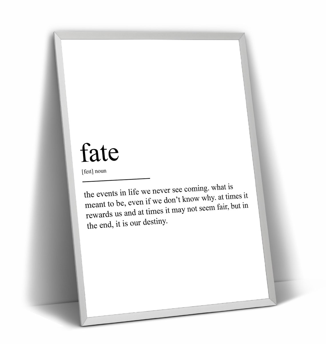 Fate Definition Print | Etsy