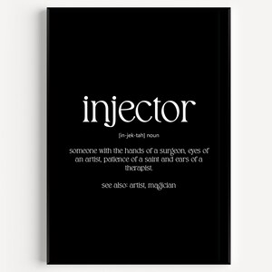 Injector Definition Print - Etsy