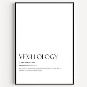 Vexillology Definition Print - Etsy