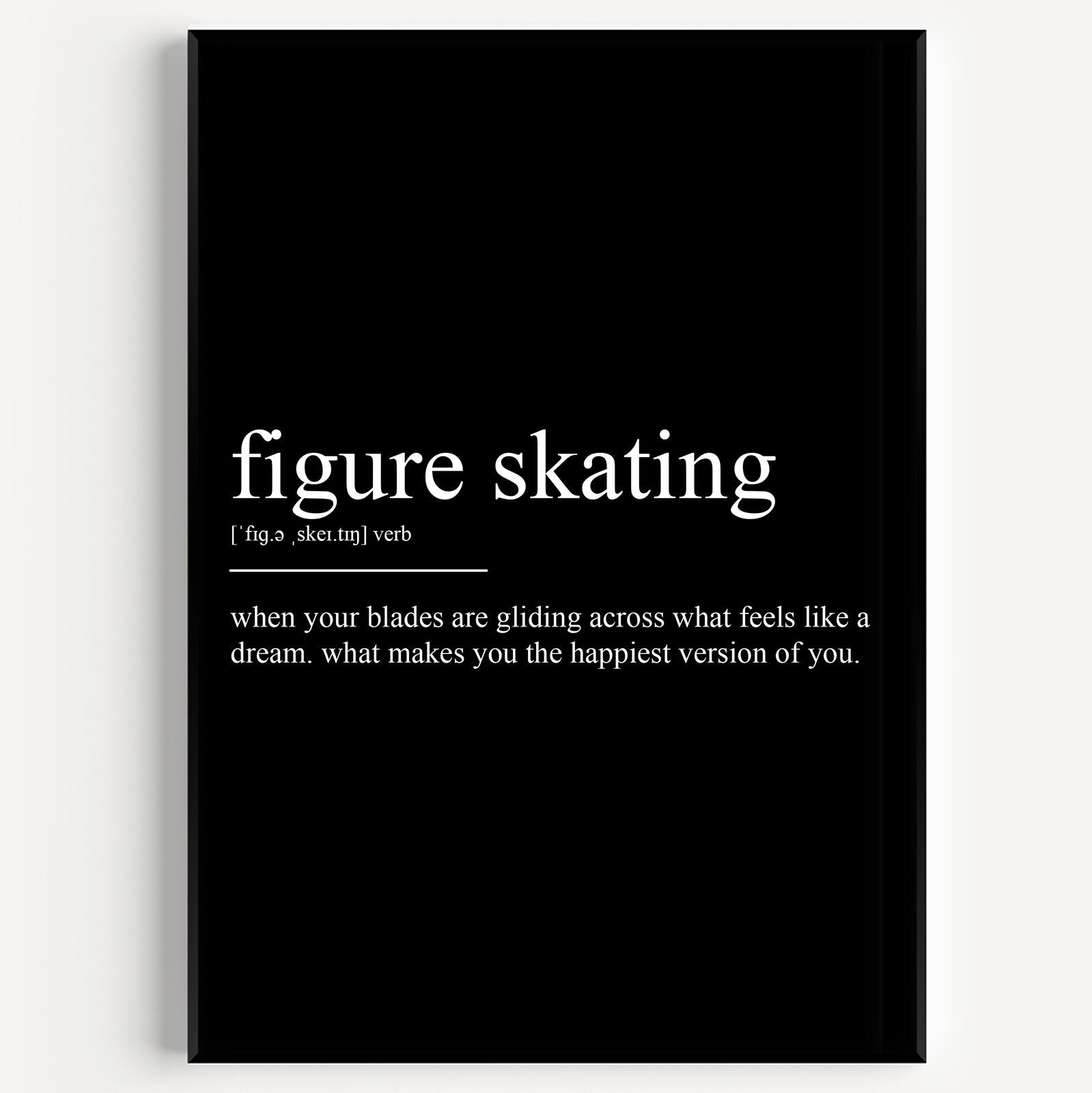 Figure Skating Definition Print - Etsy