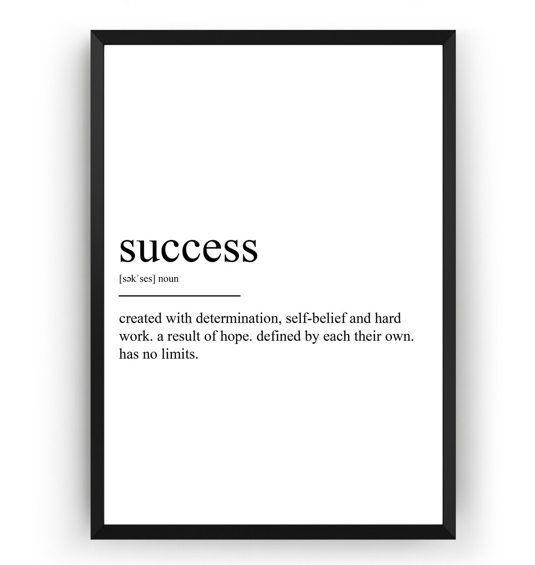 Success Definition Print - Etsy