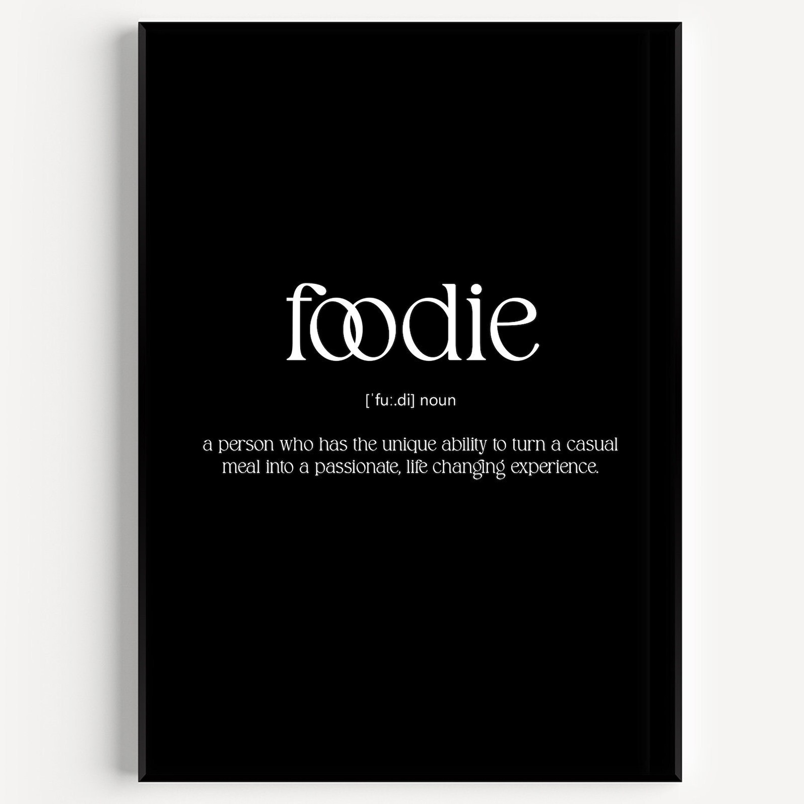 Foodie Definition Print - Etsy UK