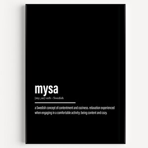 Mysa Definition Print - Etsy