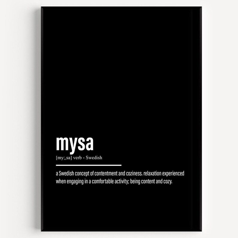 Mysa Definition Print - Etsy