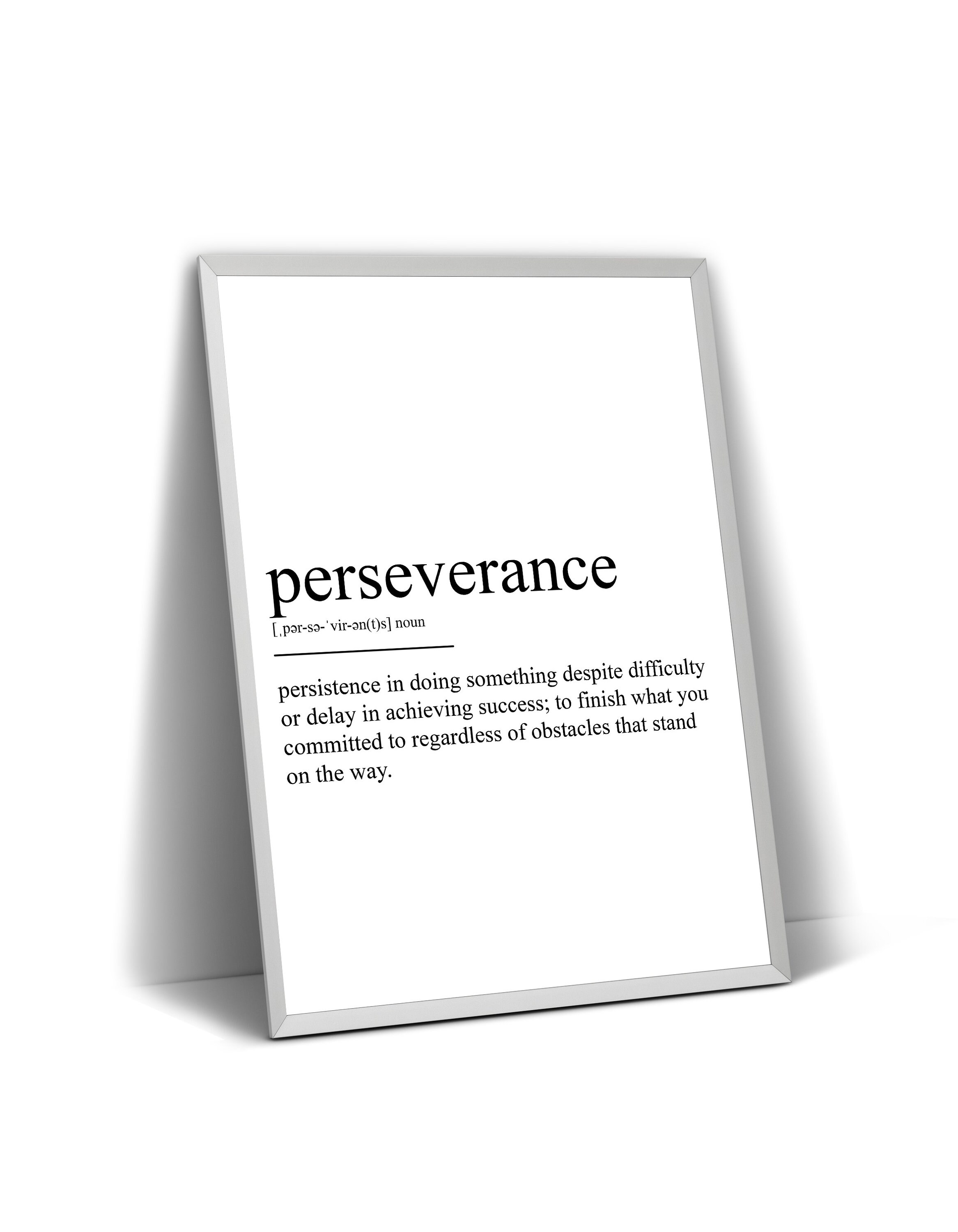 Perseverance Definition Print | Etsy