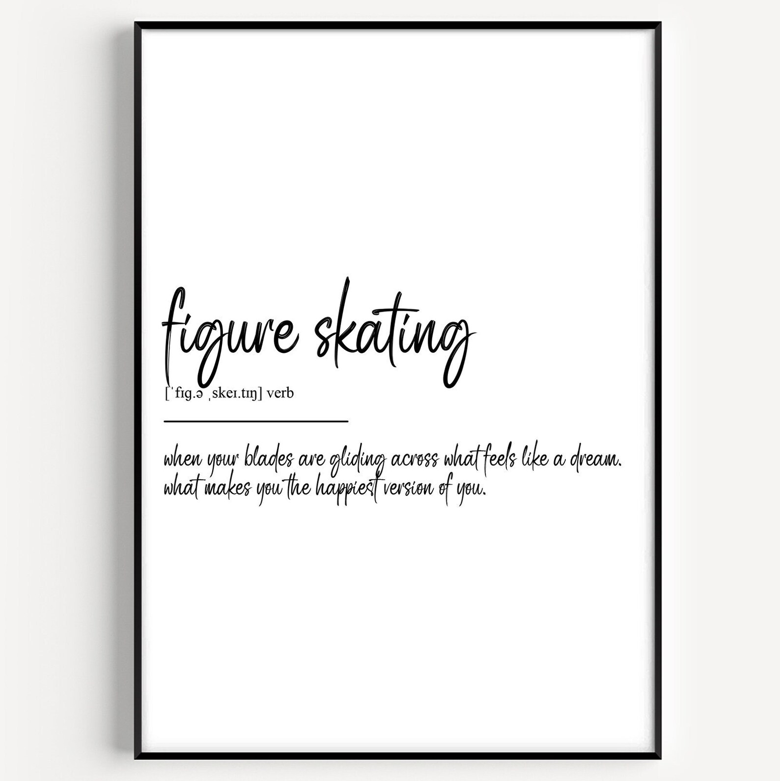 Figure Skating Definition Print - Etsy