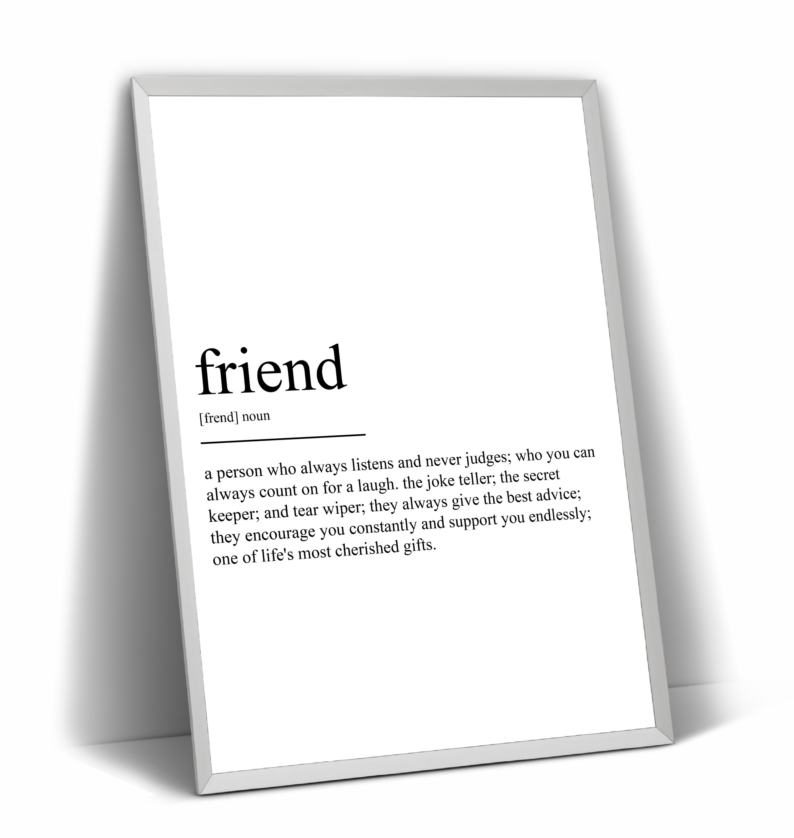 Friend Definition Print Version 2 - Etsy