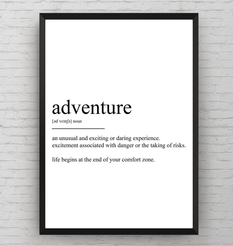 Adventure Definition Print Etsy adventure-definition-print-etsy